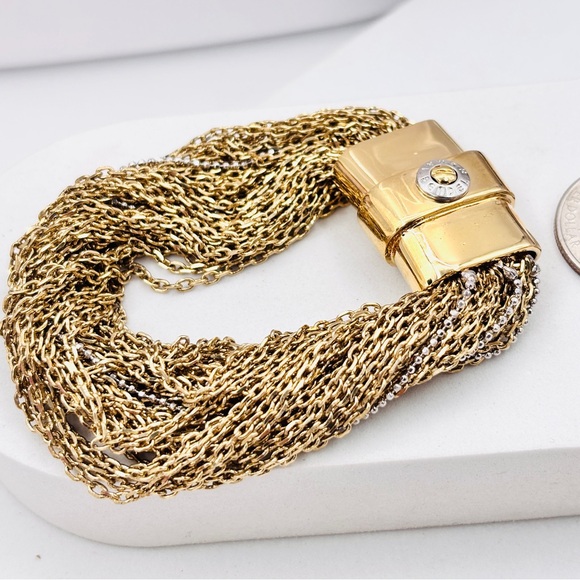 henri bendel | Jewelry | Henri Bendel Gold Silver Multistrand Chain ...